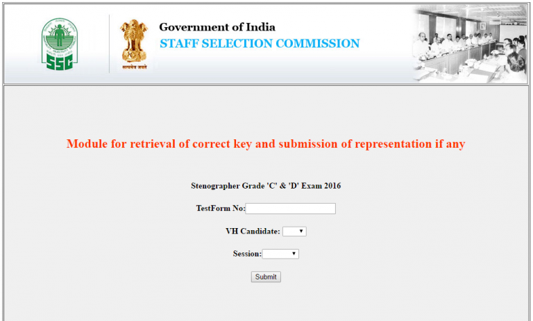 SSC Answer Key 2016 – Steno ‘C’ and ‘D’ & SI/CPO Computer Based Exam ...